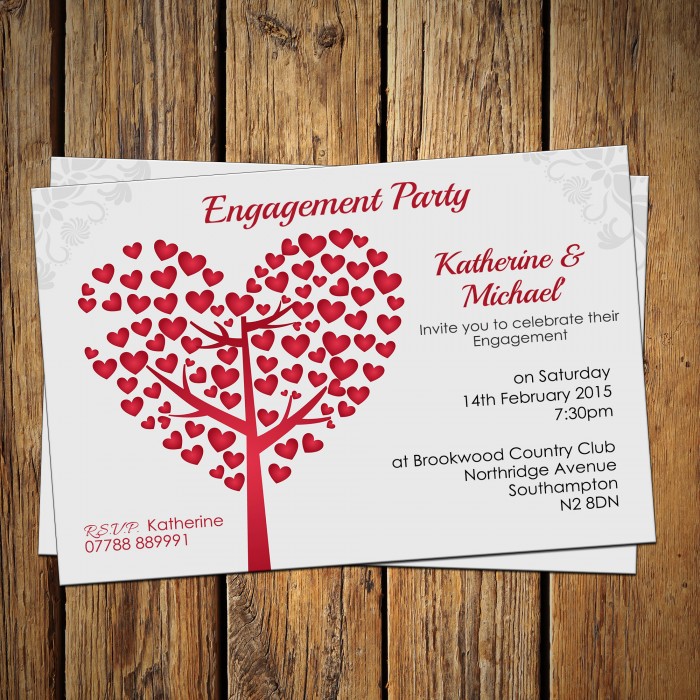 Engagement Party Invitations & Envelopes - Butterflies